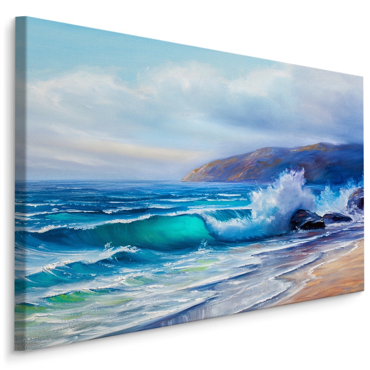 Obraz Do Salonu Morze Plaża Tropiki Fale 3D Malunek Pejzaż 70cm X 50cm ...