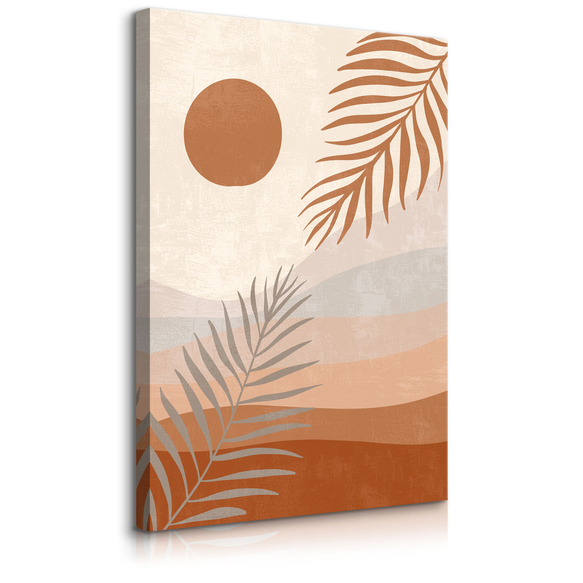 Obraz Do Salonu Pastelowy Pejzaż Pustynia Liście Styl Boho Natura 30cm ...