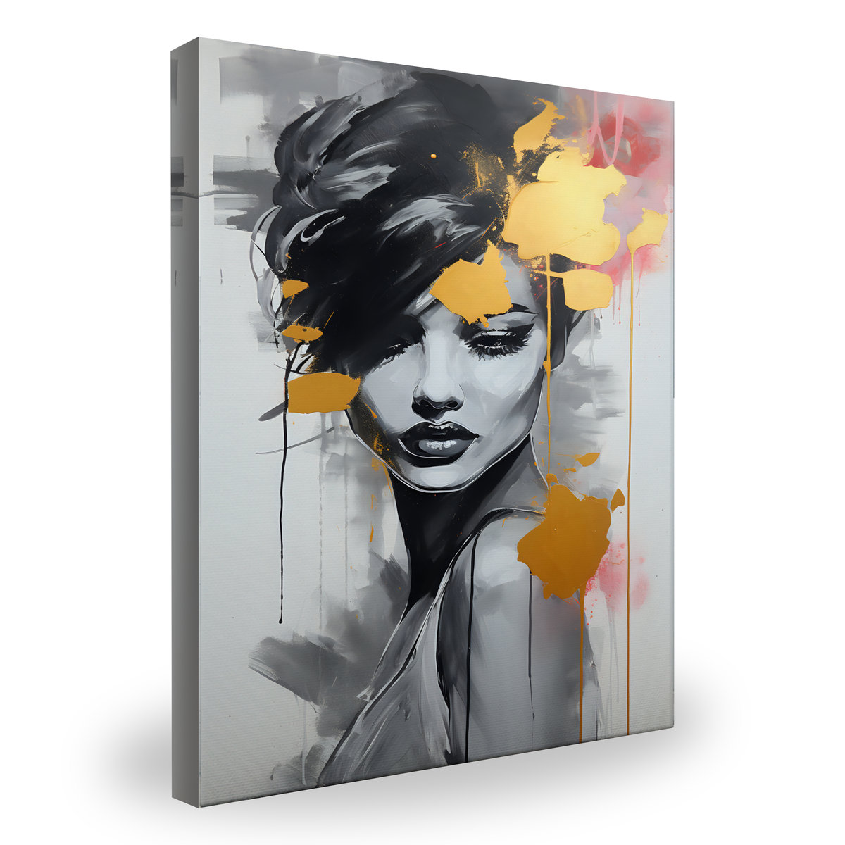 Obraz Do Salonu Portret Kobiety Styl Glamour Na Płótnie 120cm X 160cm ...