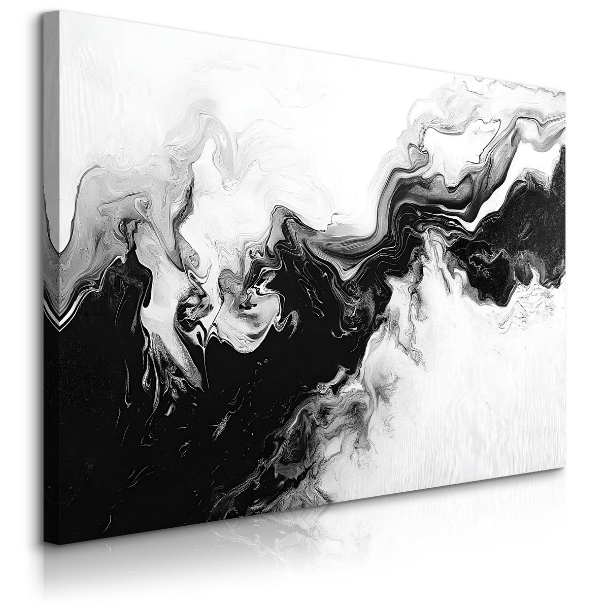 Obraz Do Sypialni Czarno-Biały Marmur Abstrakcja Nowoczesny Styl 40cm x ...