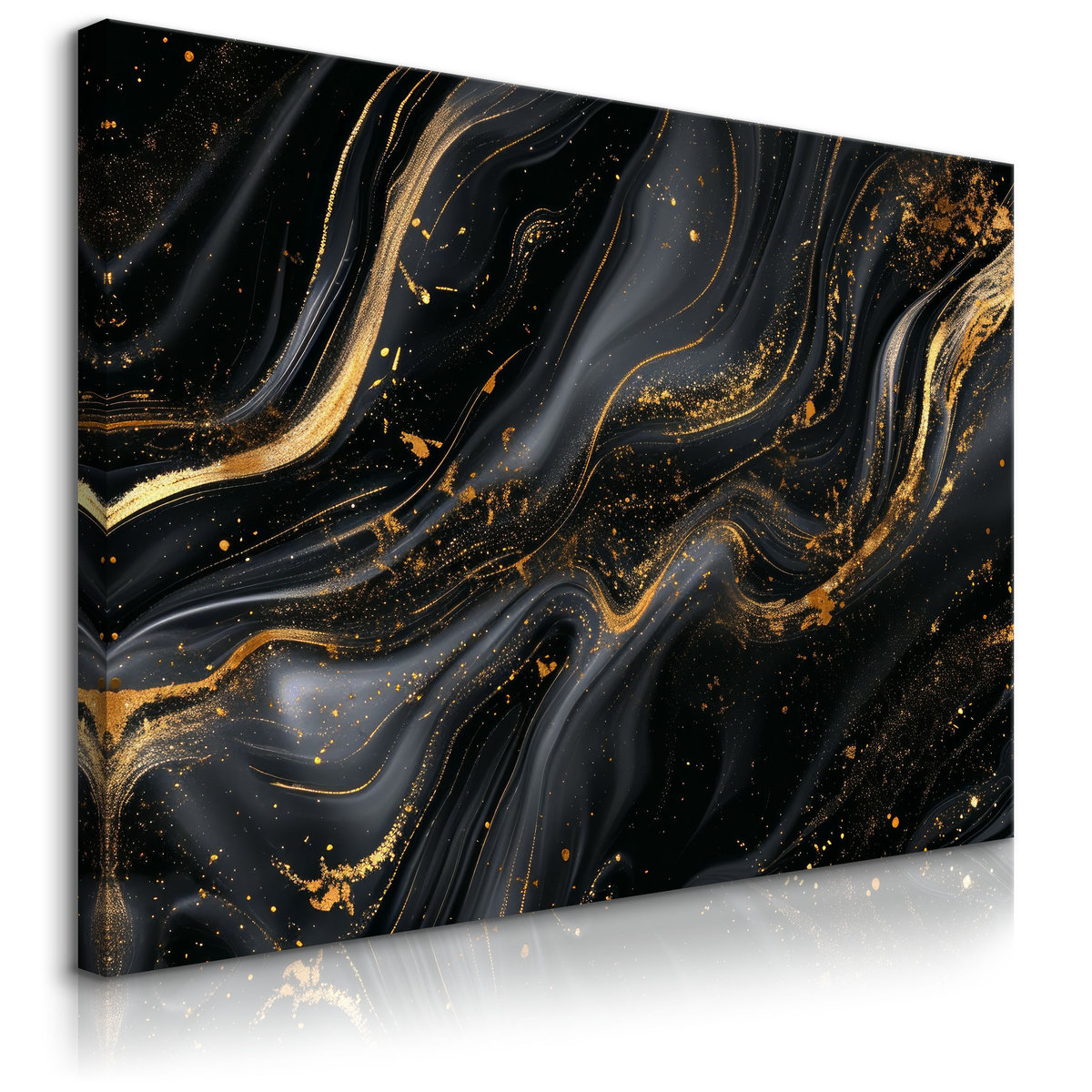 Obraz Do Sypialni Czarny Marmur Styl Glamour Abstrakcja 40cm X 30cm ...