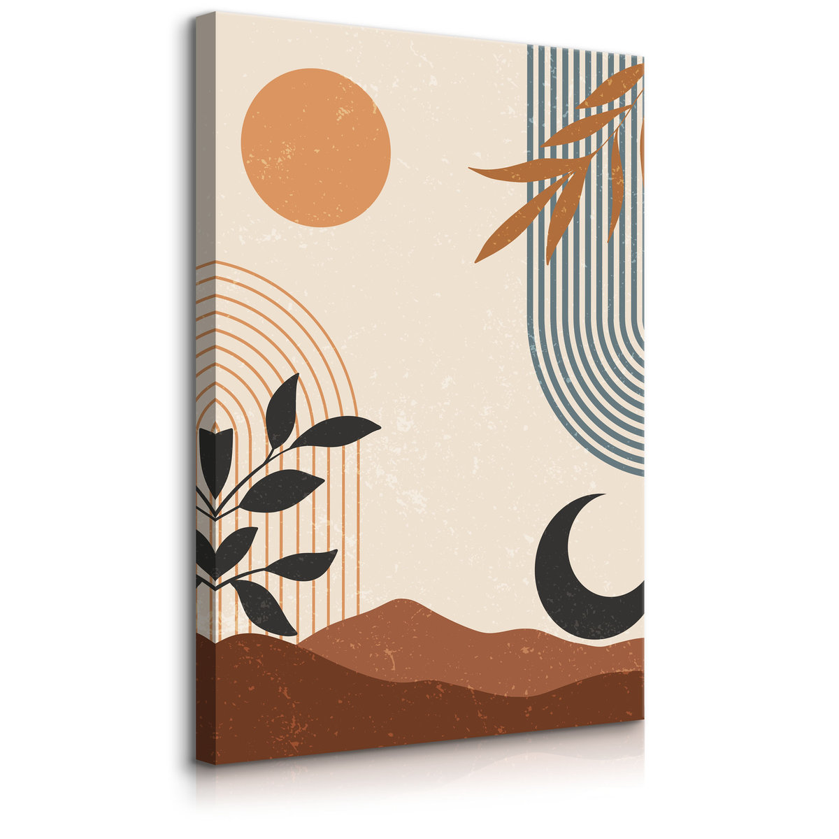 Obraz Do Sypialni Słońce Księżyc Styl Boho Abstrakcja 60cm X 90cm ...