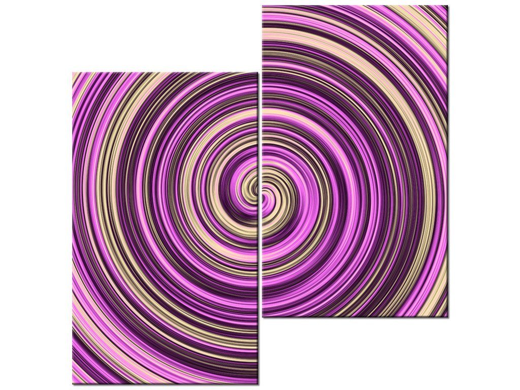 Obraz Fioletowa głębia, 2 elementy, 60x60 cm - Oobrazy | Sklep EMPIK.COM