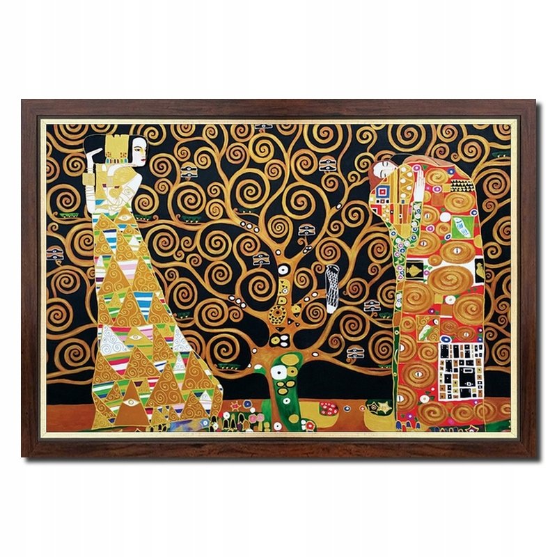 obraz GUSTAV KLIMT DRZEWO ŻYCIA pocałunek + RAMA - Inna marka | Sklep ...