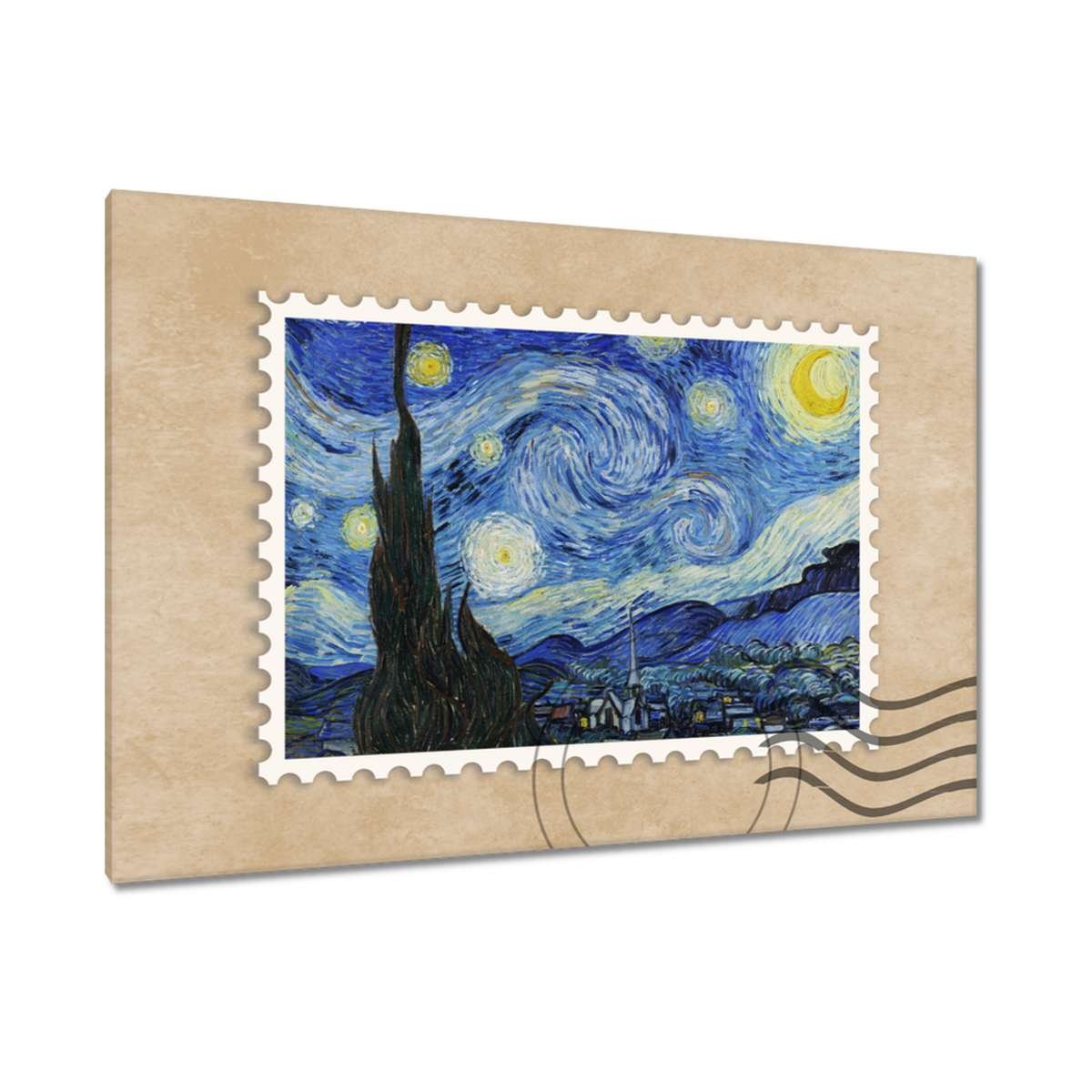 Obraz Gwiaździsta Noc Van Gogh, 120x80cm - ZeSmakiem | Sklep EMPIK.COM