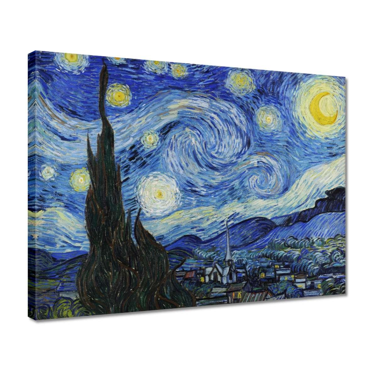 Obraz Gwiaździsta Noc Van Gogh, 40x30cm - ZeSmakiem | Sklep EMPIK.COM