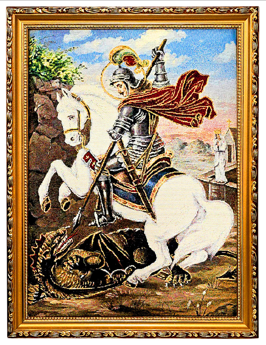 Obraz Haftowany Św. Jerzy 42/32cm 3040S1 - Inna marka | Sklep EMPIK.COM