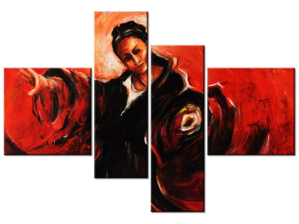 Obraz Hiszpańska tancerka, 4 elementy, 130x90 cm - Oobrazy | Sklep ...