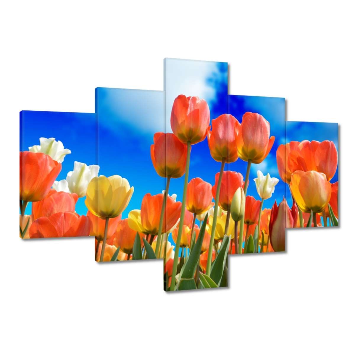 Obraz Kolorowe tulipany Kwiaty, 100x70cm - ZeSmakiem | Sklep EMPIK.COM