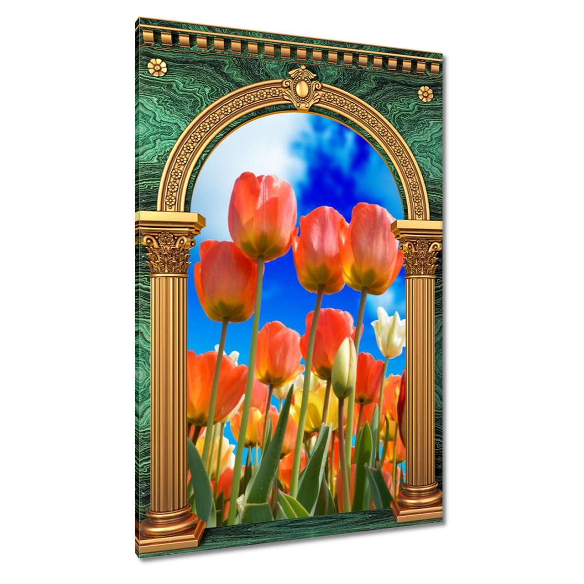 Obraz Kolorowe tulipany Kwiaty, 60x90cm - ZeSmakiem | Sklep EMPIK.COM
