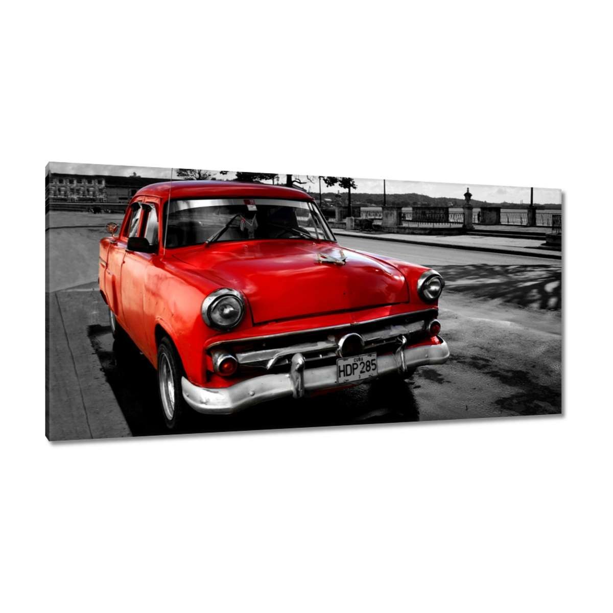 Obraz Kubańskie czerwone auto, 115x55cm - ZeSmakiem | Sklep EMPIK.COM