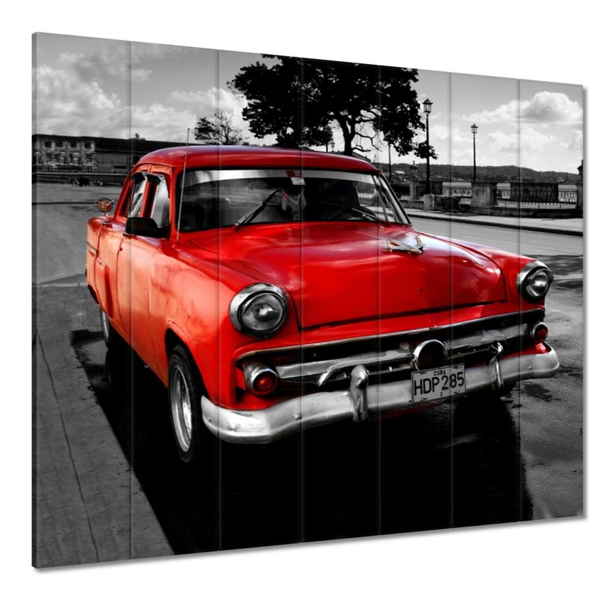 Obraz Kubańskie czerwone auto, 210x195cm - ZeSmakiem | Sklep EMPIK.COM