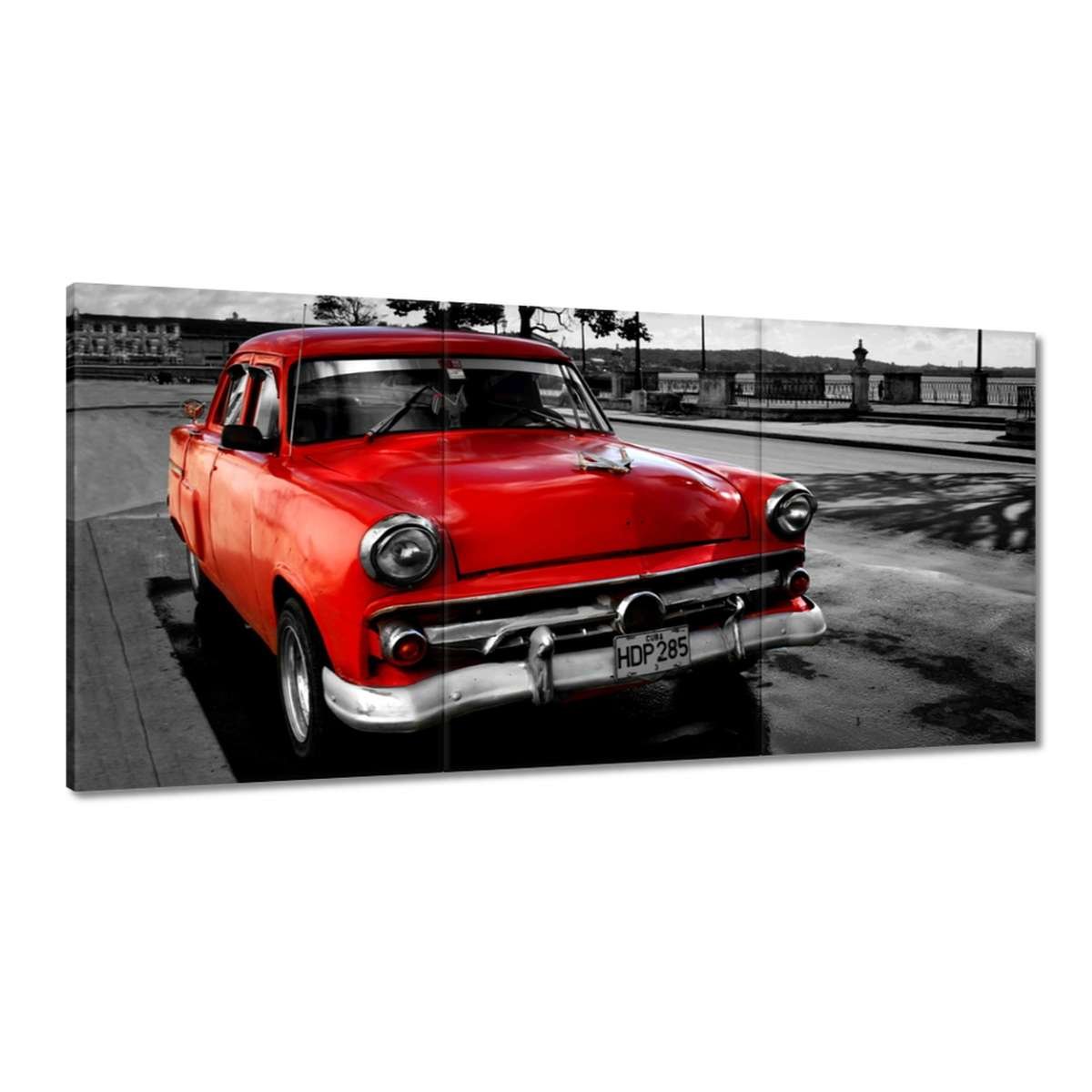 Obraz Kubańskie czerwone auto, 60x30cm - ZeSmakiem | Sklep EMPIK.COM