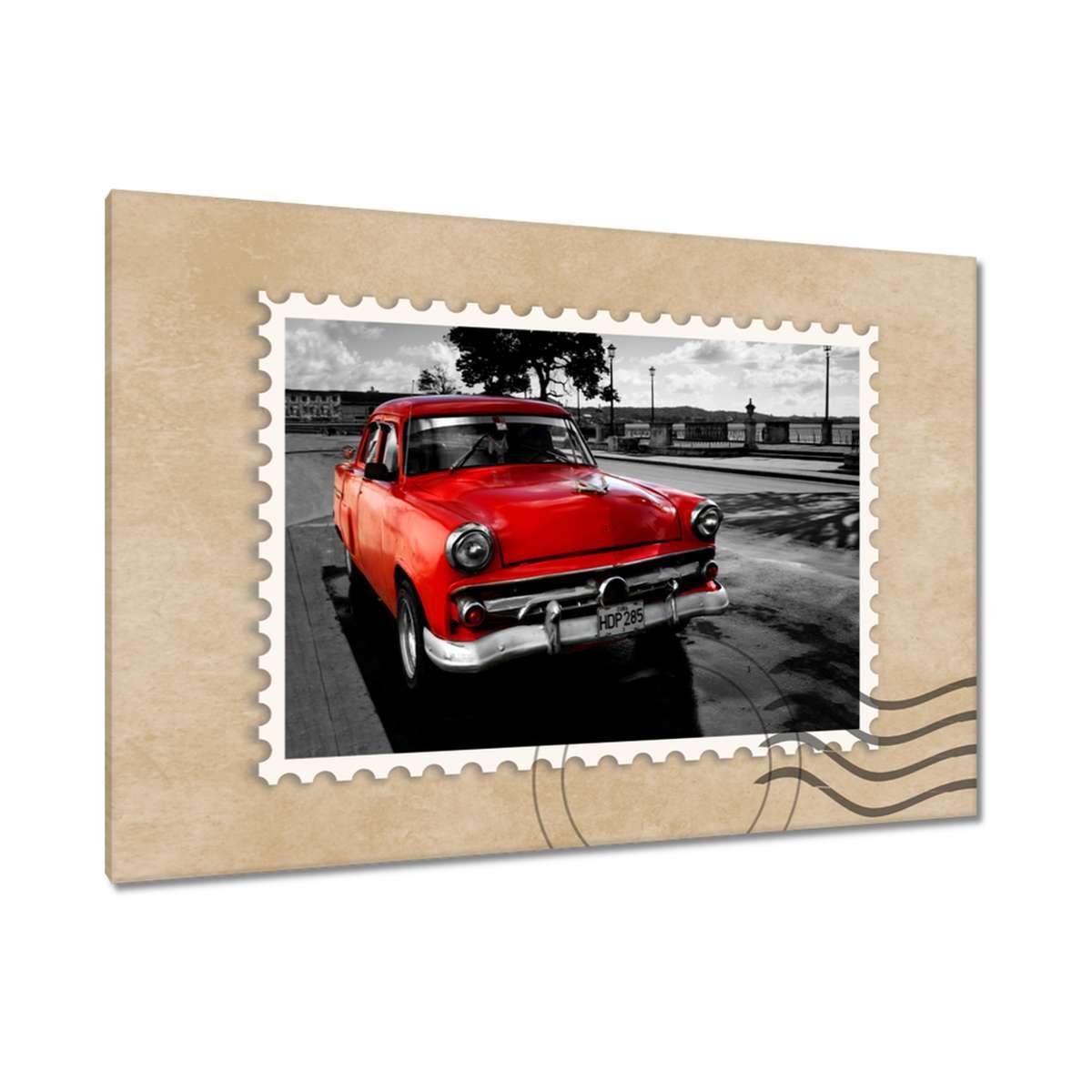Obraz Kubańskie czerwone auto, 60x40cm - ZeSmakiem | Sklep EMPIK.COM