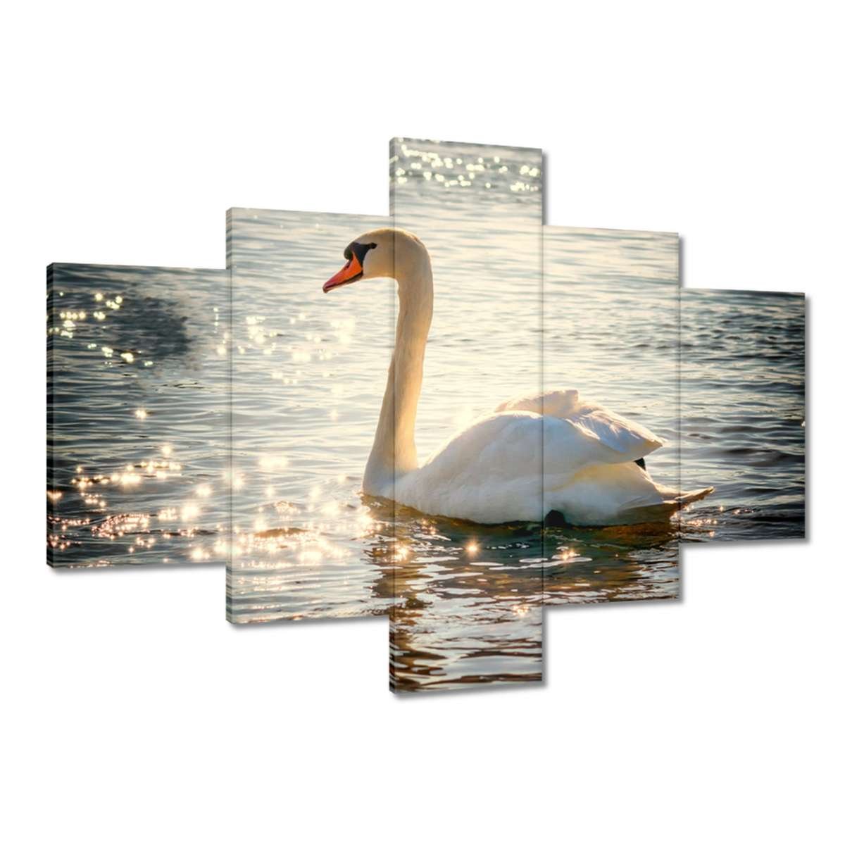 Obraz Łabędź na jeziorze, 100x70cm - ZeSmakiem | Sklep EMPIK.COM