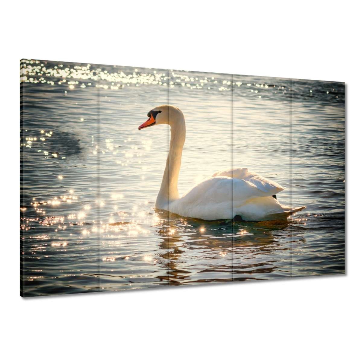 Obraz Łabędź na jeziorze, 100x70cm - ZeSmakiem | Sklep EMPIK.COM