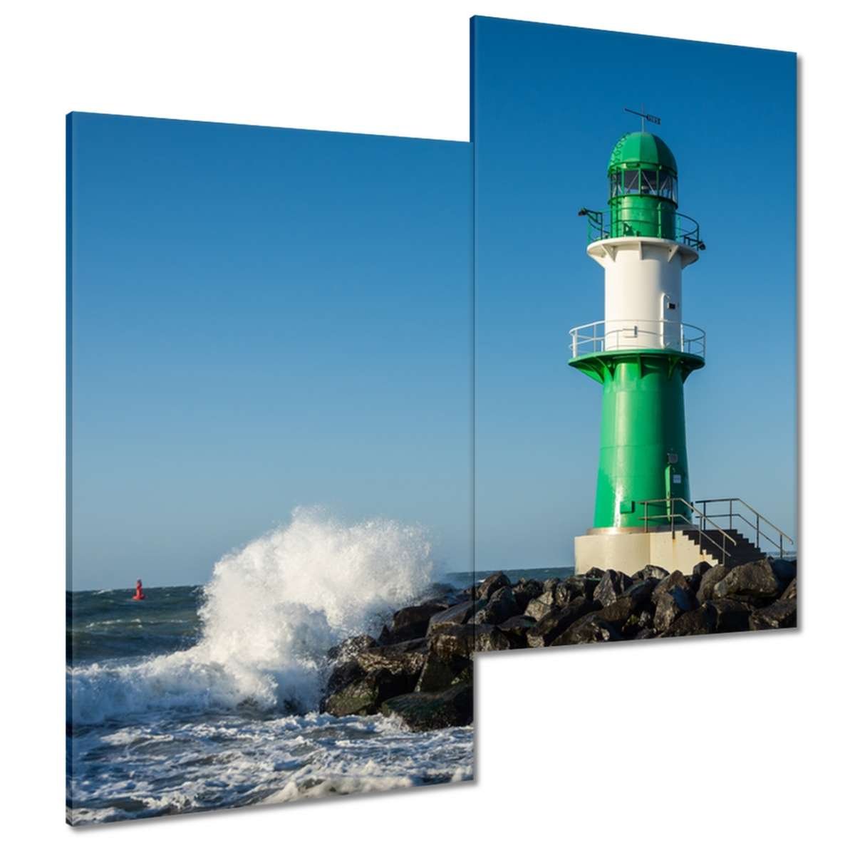 Obraz Latarnia morska Morze, 60x60cm - ZeSmakiem | Sklep EMPIK.COM