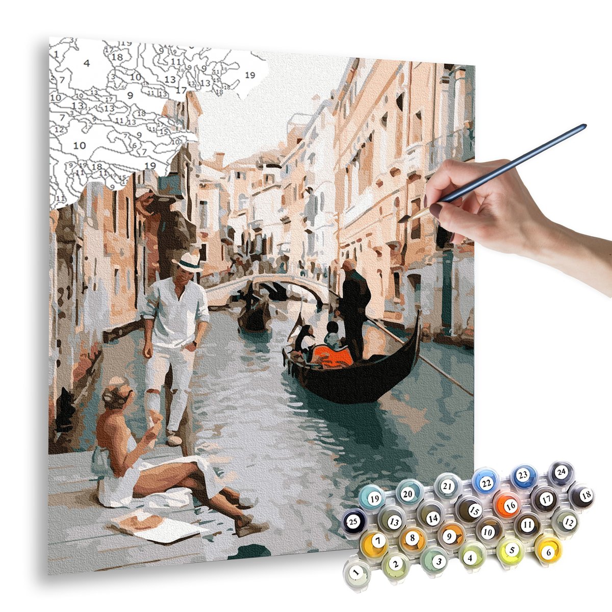 Obraz Malowania Po Numerach 50X40 Para W Wenecji /Yourarti - Oh Art ...