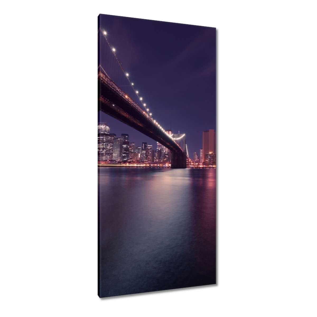 Obraz Most nocą USA Nowy York, 55x115cm - ZeSmakiem | Sklep EMPIK.COM