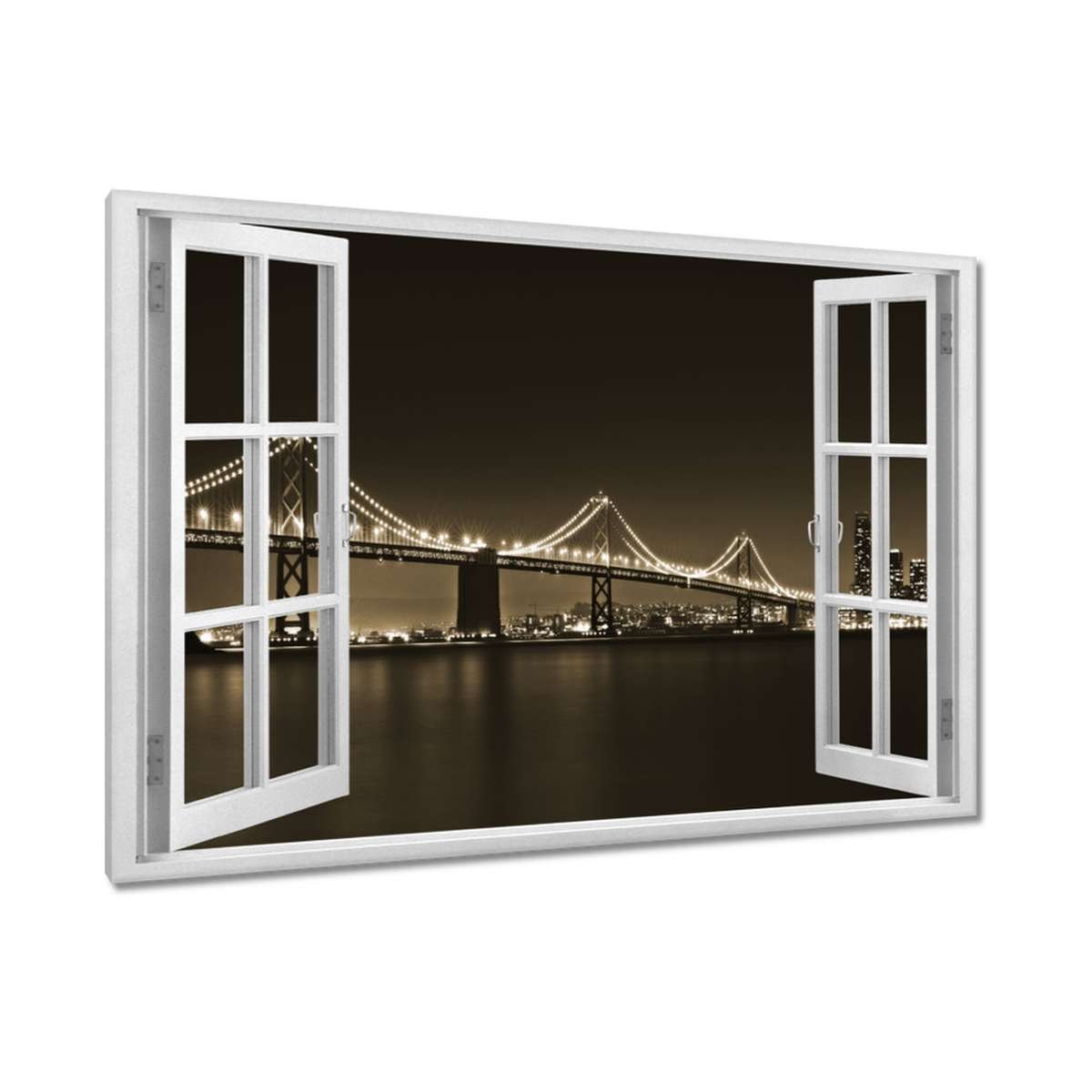 Obraz Most nocą w sepii, 60x40cm - ZeSmakiem | Sklep EMPIK.COM