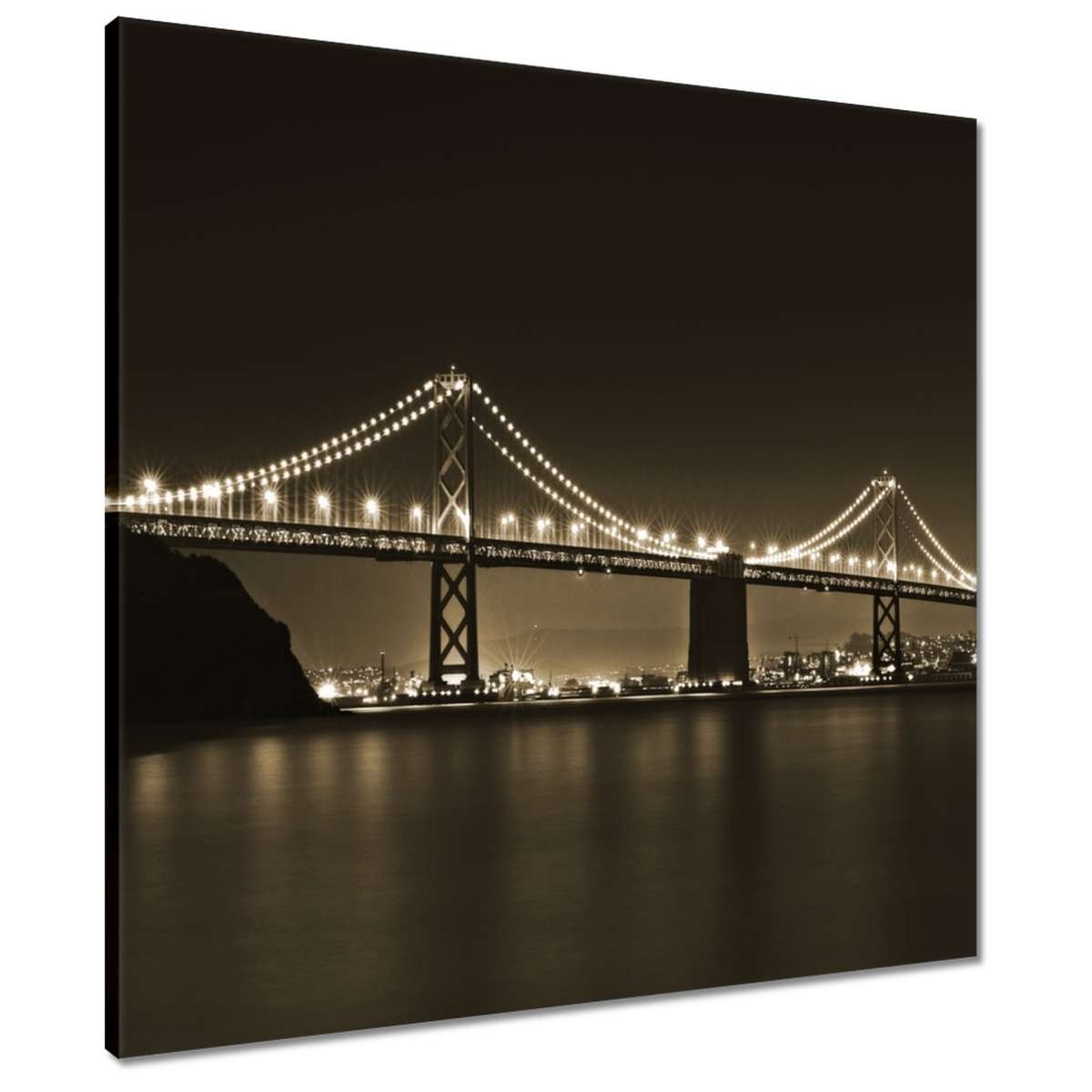 Obraz Most nocą w sepii, 60x60cm - ZeSmakiem | Sklep EMPIK.COM