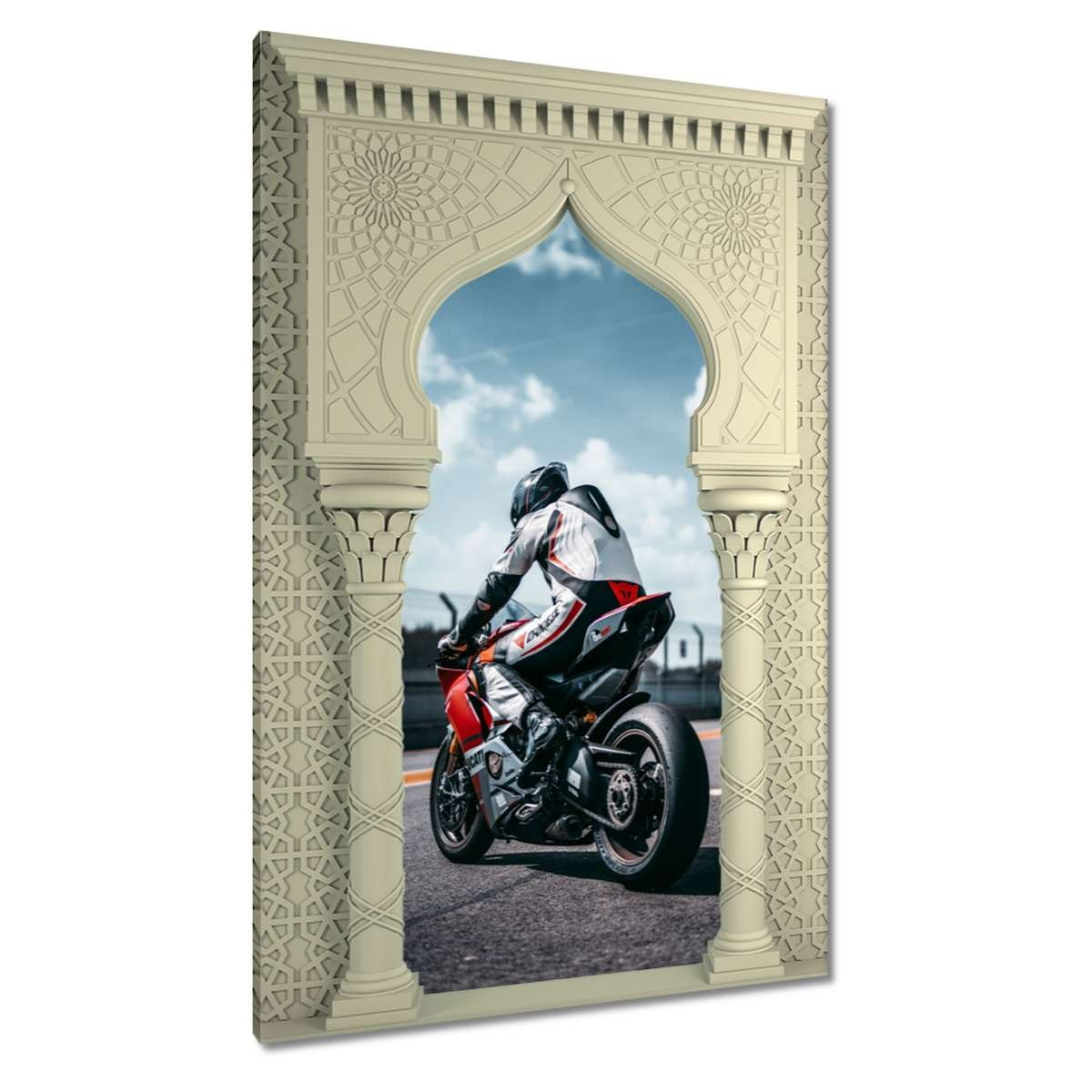 Obraz Motocyklista na torze wyścigowym, 40x60cm - ZeSmakiem | Sklep ...