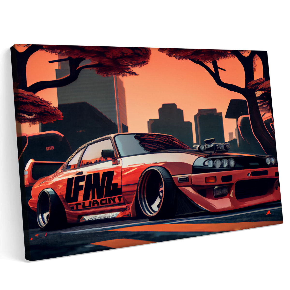 Obraz na płótnie 120x80cm Mazda MX5 Samochód Sport Abstrakcja Neon ...