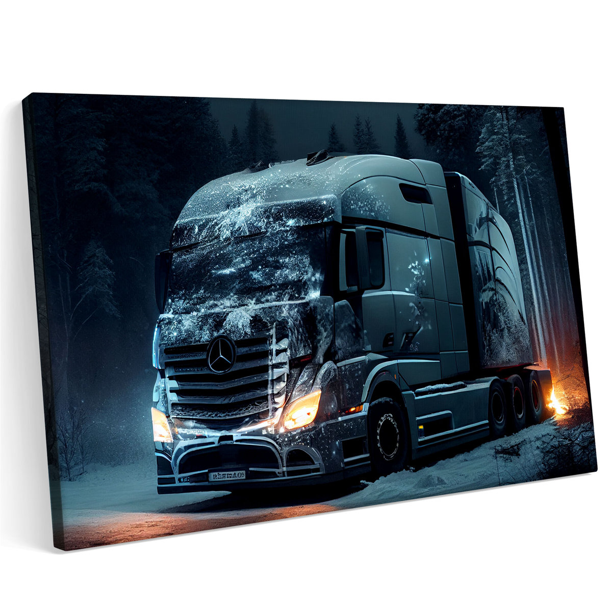 Obraz na płótnie 140x100cm Mercedes Actros Samochód Cieżarowy TIR LKW ...