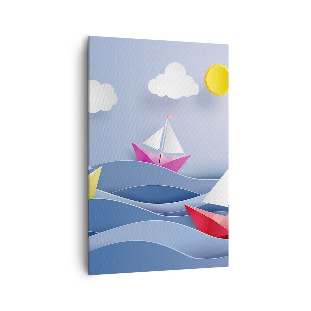 Obraz na płótnie - Ach, jak przyjemnie kołysać się wśród fal - 80x120cm - Dla Dzieci ...