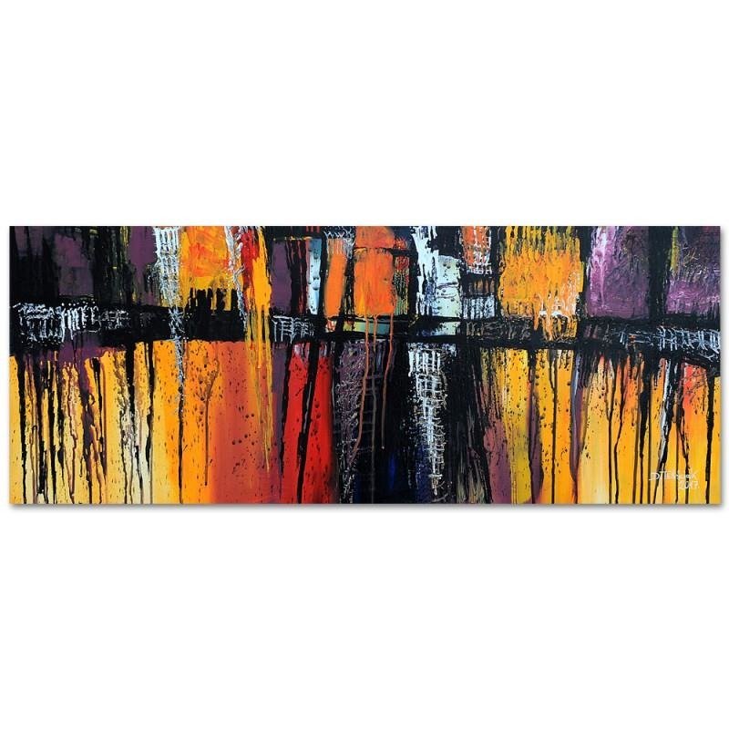 Obraz na płótnie FEEBY, Kolorowa Abstrakcja 150x60 - Feeby | Sklep EMPIK.COM