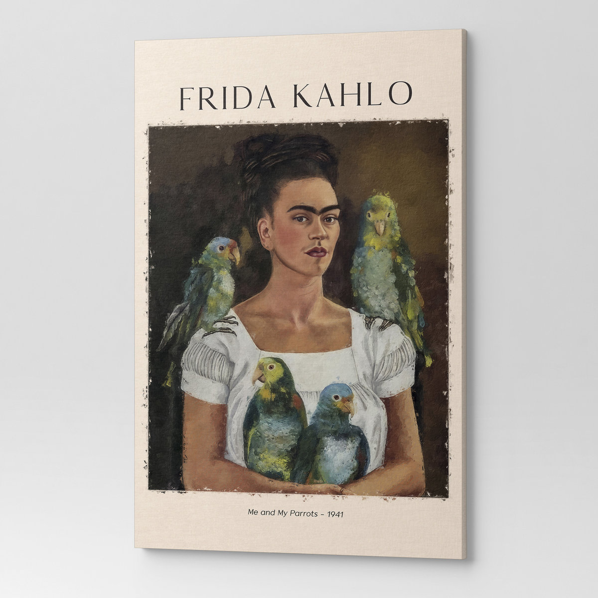 Obraz Na Płótnie Frida Kahlo Ja I Moje Papugi Rep00021 50X70 - Wave ...