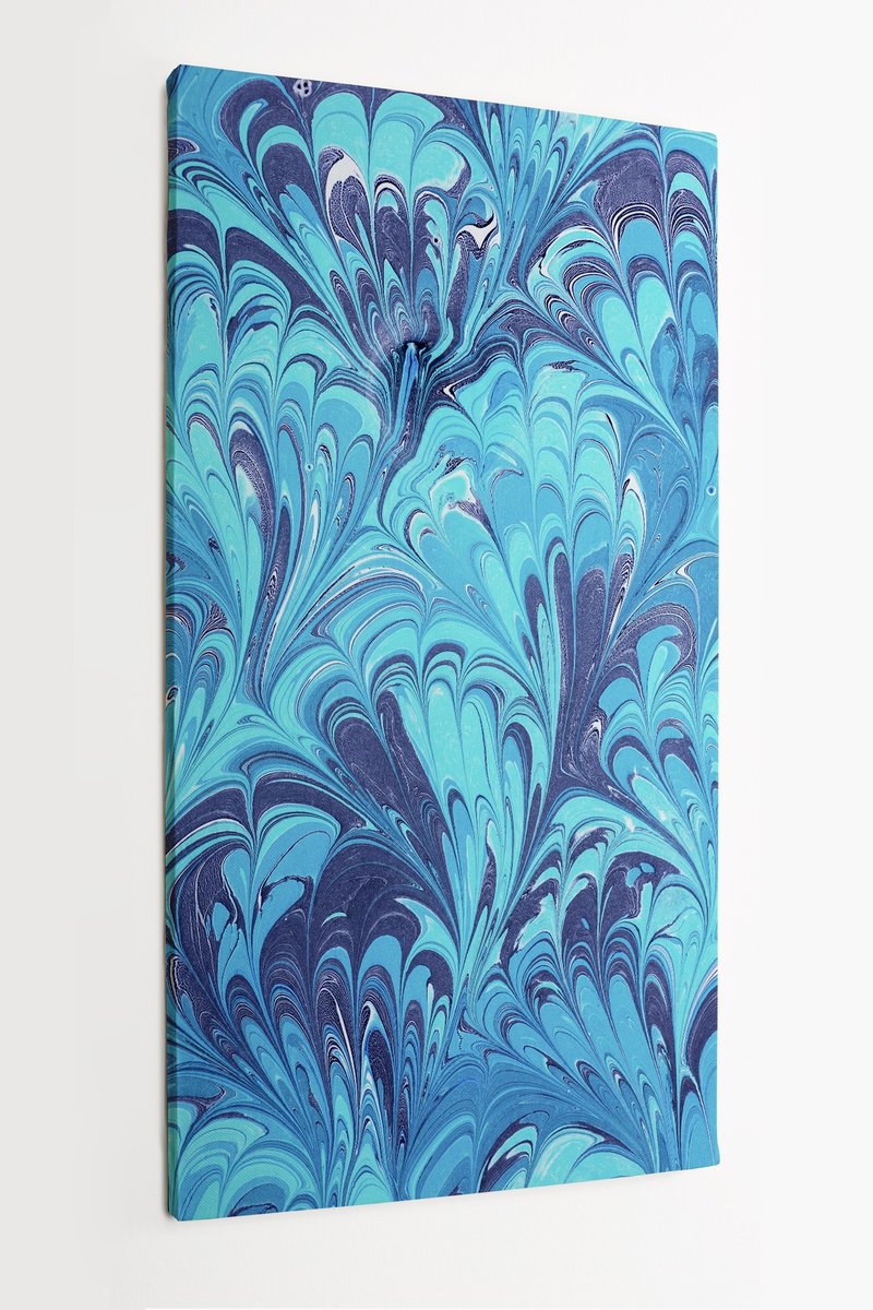 Obraz na płótnie HOMEPRINT, akwarela niebieska, abstrakcja, sztuka ...