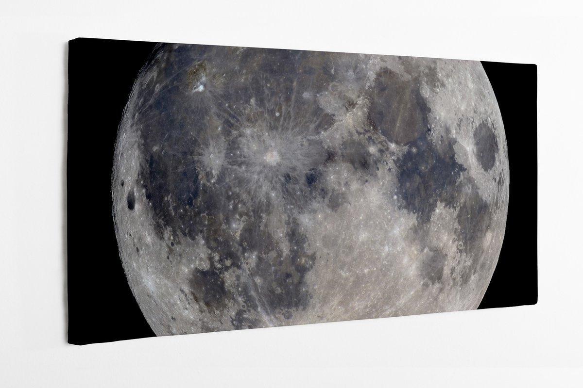 Obraz na płótnie HOMEPRINT, księżyc, detale, kosmos, pełnia księżyca ...