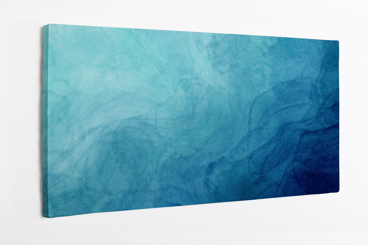 Obraz na płótnie HOMEPRINT, niebieska akwarela 120x60 cm - HOMEPRINT ...