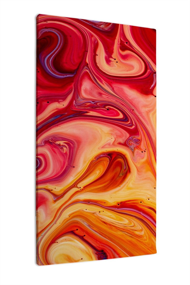 Obraz na płótnie HOMEPRINT Rozlany czerwony akryl 60x120 cm - HOMEPRINT ...