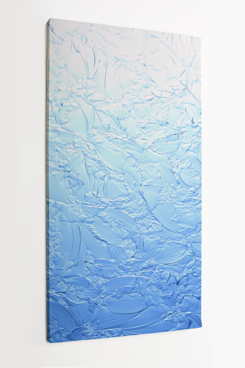 Obraz na płótnie HOMEPRINT, szron na szkle, zima , szyba, mróz ...