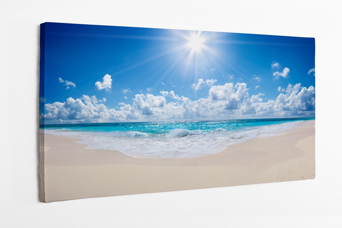 Obraz na płótnie HOMEPRINT, tropikalna piaszczysta plaża, morze ...