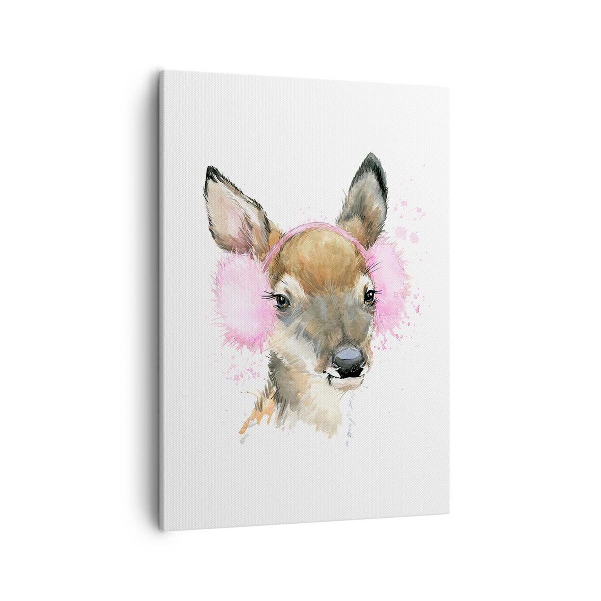 Obraz na płótnie - I mróz już niestraszny - 50x70cm - Dla Dzieci Sarna Grafika - Nowoczesny ...