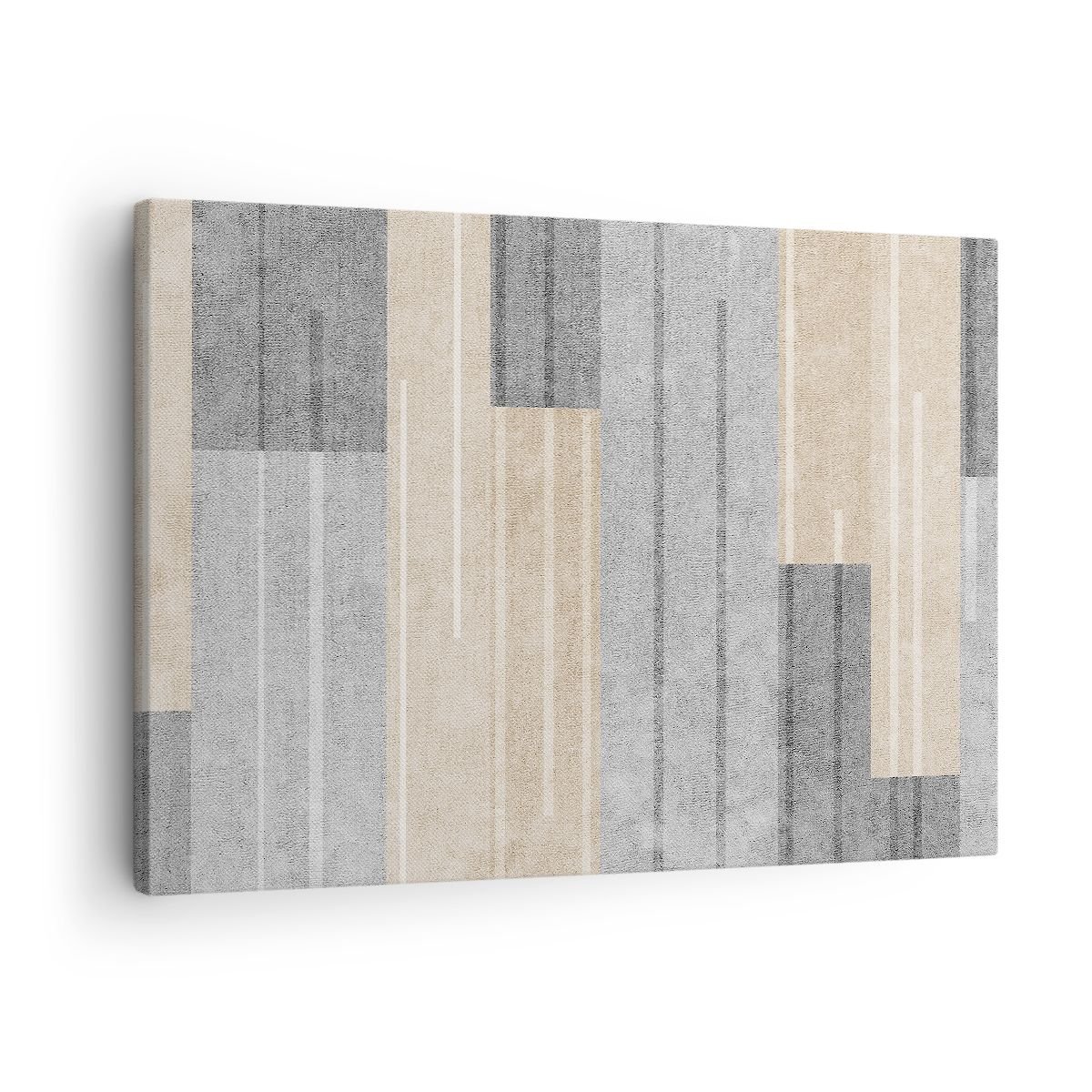 Obraz na płótnie - Kompozycja: trzymać pion - 70x50cm - Abstrakcja ...