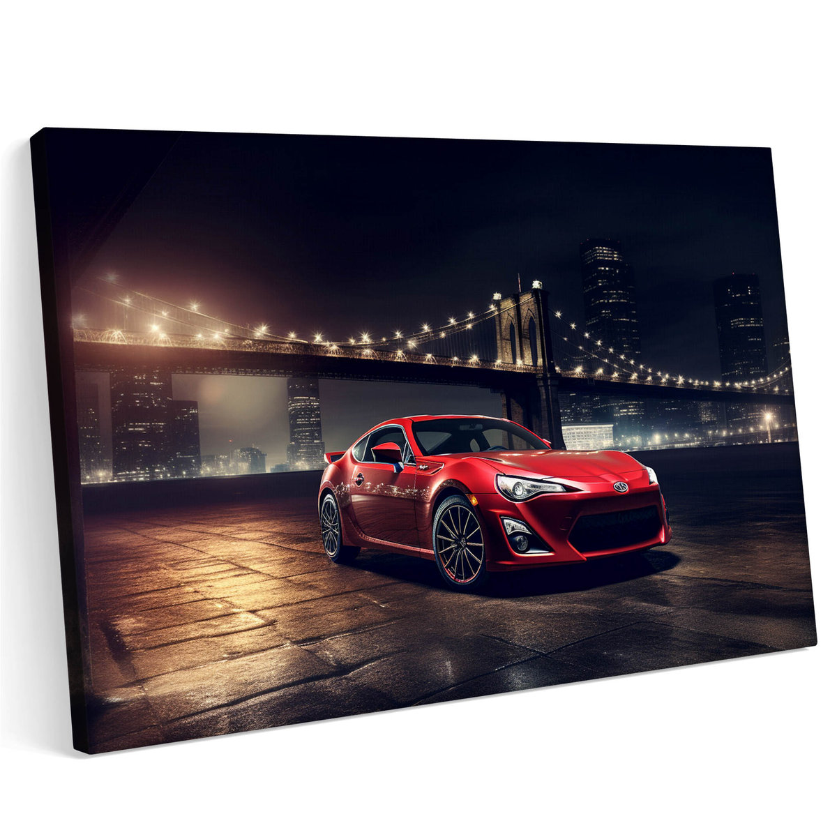 Obraz na płótnie m 120x80 GT86 Toyot Sport Miasto Neon Abstrakcja GTA ...