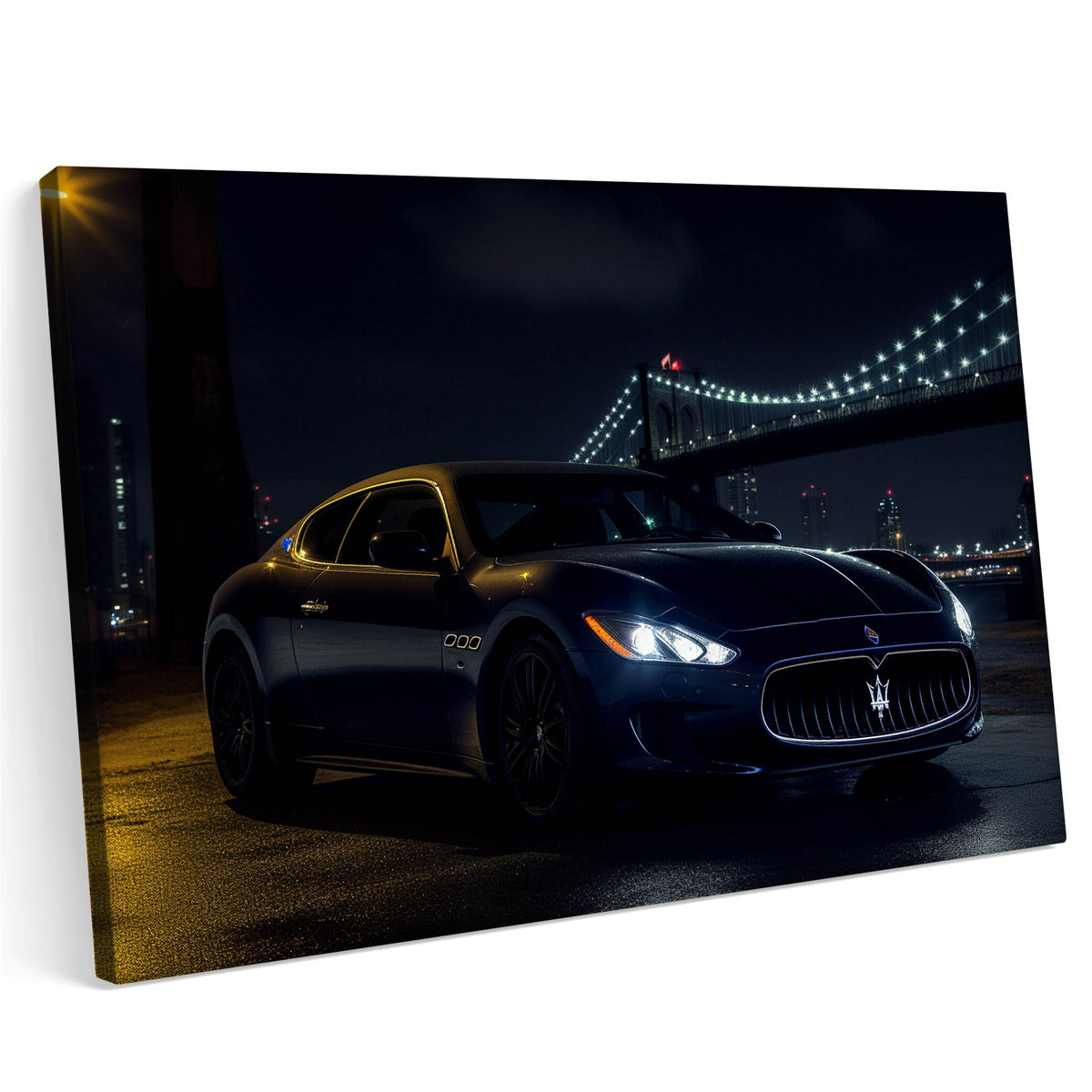 Obraz na płótnie m 70x50 Maserati GranTurismo Sport Neon GTA Style ...