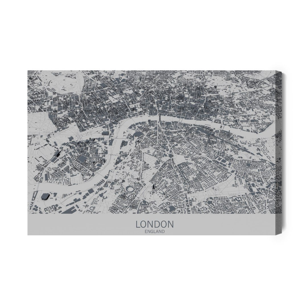 Obraz Na Płótnie Mapa Londynu 70x50 - Inna marka | Sklep EMPIK.COM