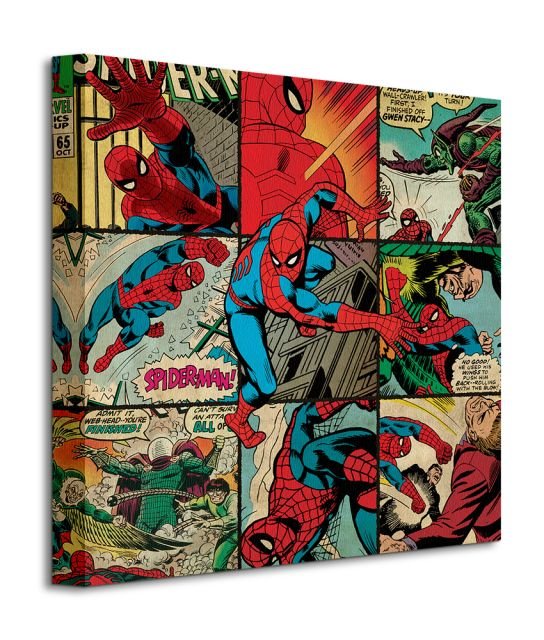 Obraz na płótnie Marvel Spider Man Squares na ścianę do pokoju dziecka ...