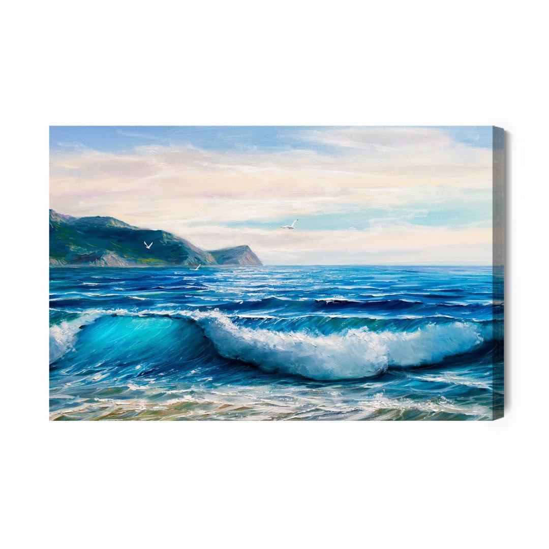 Obraz Na Płótnie Morze Góry I Niebo 70x50 NC - Inna marka | Sklep EMPIK.COM