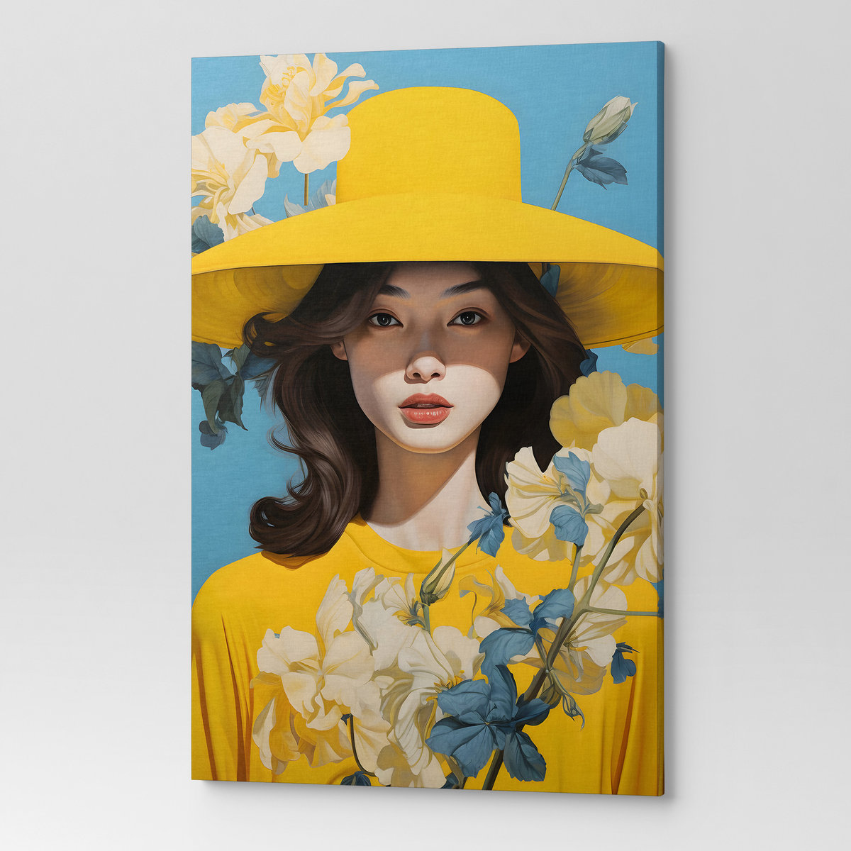 Obraz na płótnie na ścianę do salonu Postać ART00019_50x70 - Wave Print ...