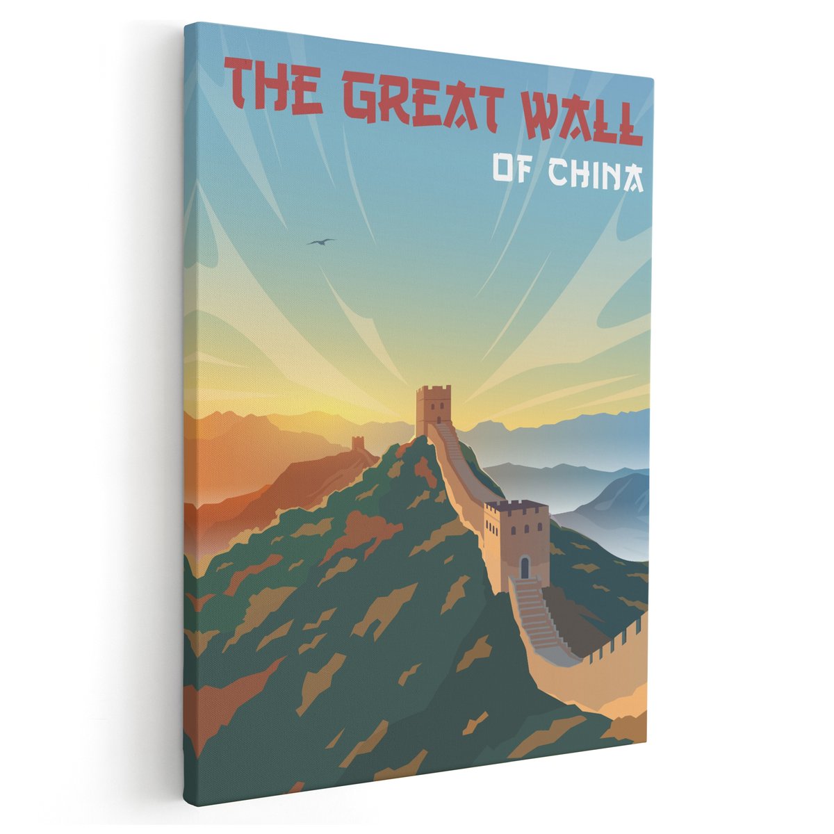 OBRAZ NA PŁÓTNIE OBRAZY DO SALONU NA ŚCIANĘ WIELKI MUR CHIŃSKI wiele ...