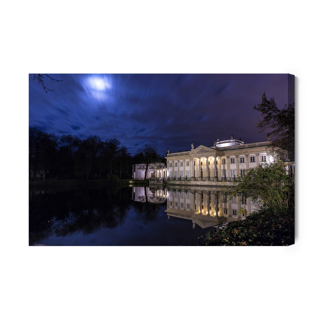 Obraz Na Płótnie Pałac W Warszawie Nocą 40x30 - Inna marka | Sklep ...