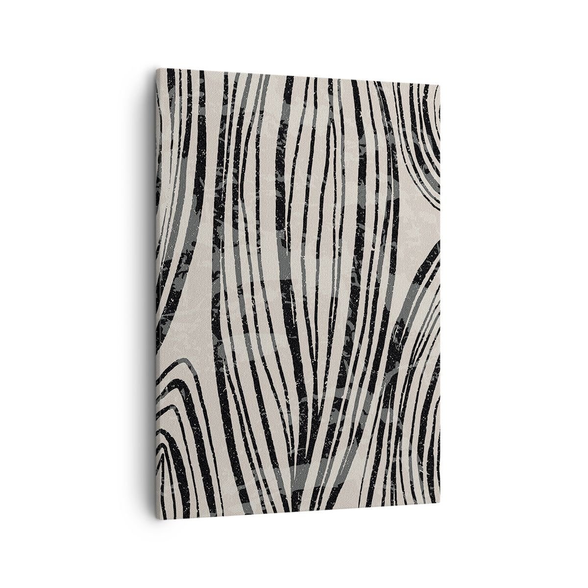 Obraz na płótnie - Rozlewisko linii - 50x70cm - Abstrakcja Linie ...