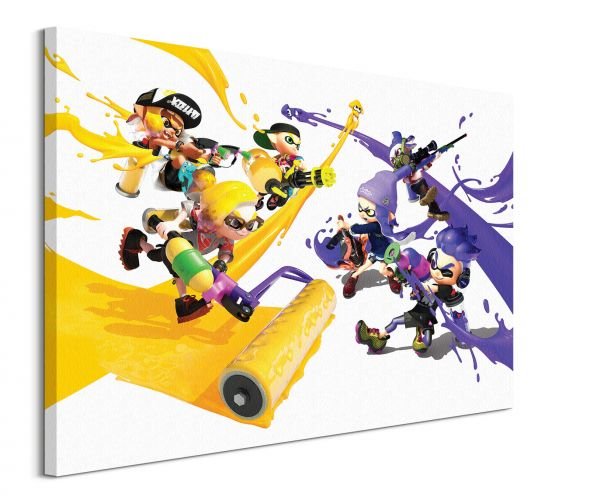 Obraz na płótnie Splatoon 2 Paint Battle obrazy na ścianę do salonu ...