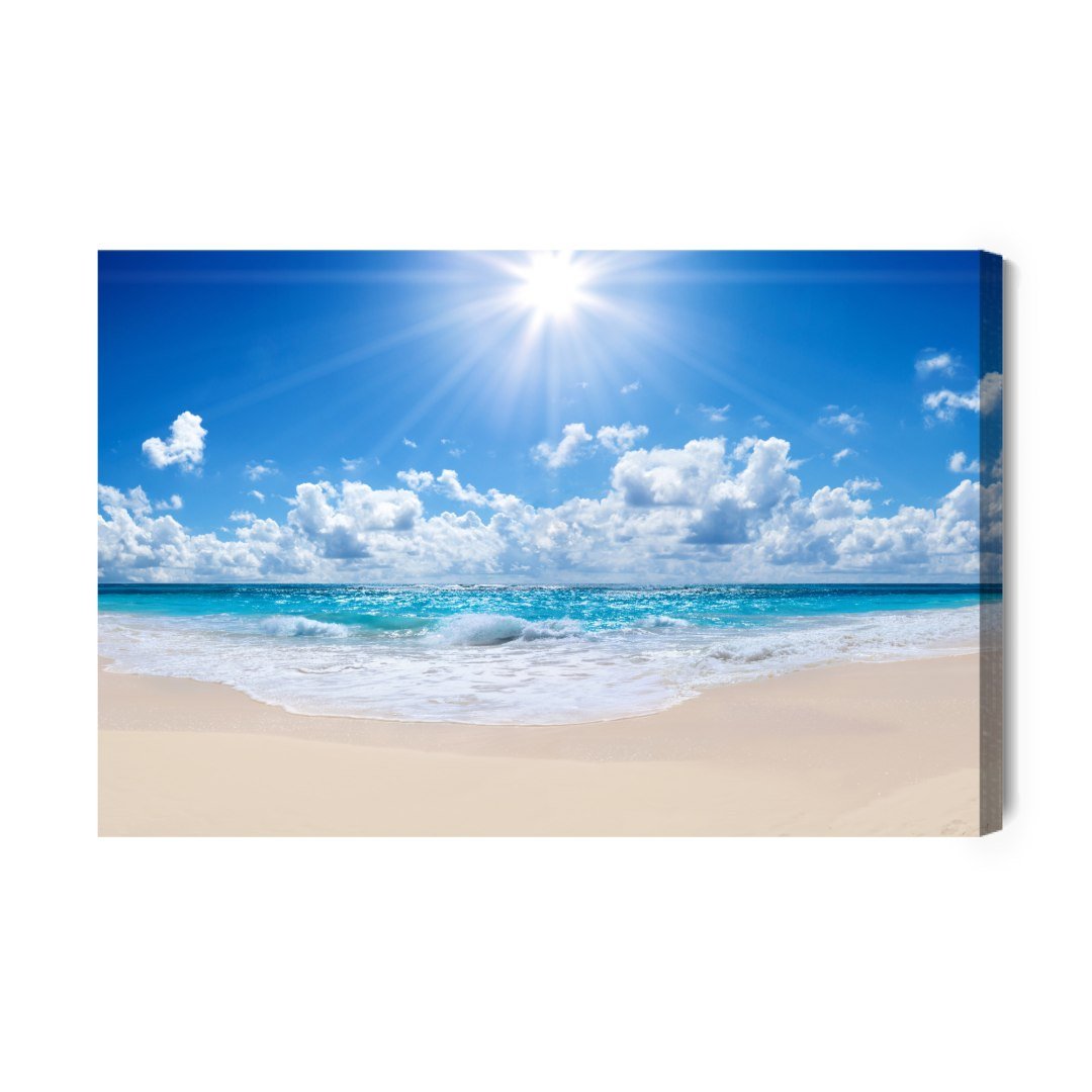 Obraz Na Płótnie Spokojne Morze I Plaża 70x50 NC - Inna marka | Sklep EMPIK.COM